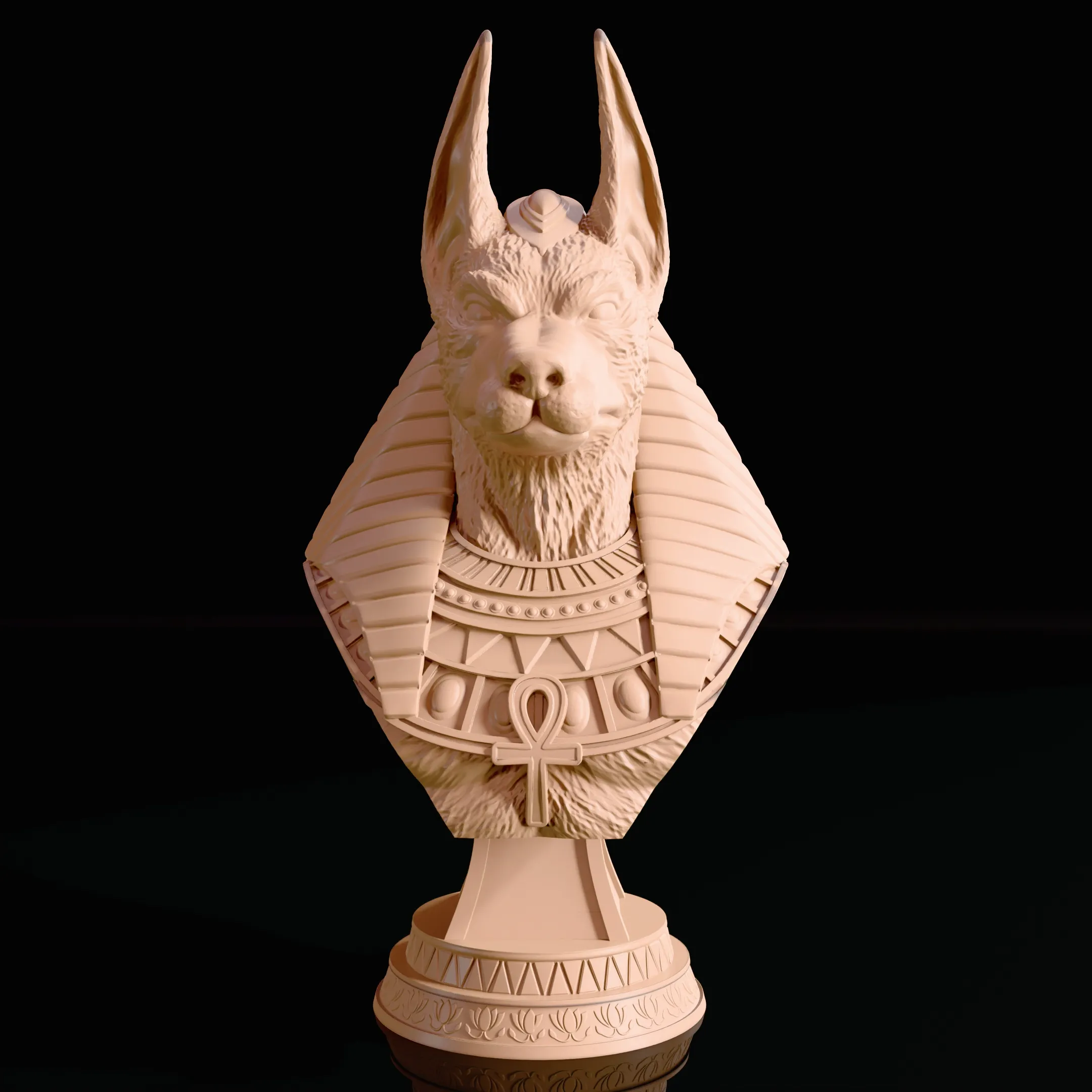 3D Printer Files | 3MF File | Anubis Bust | Creality Cloud