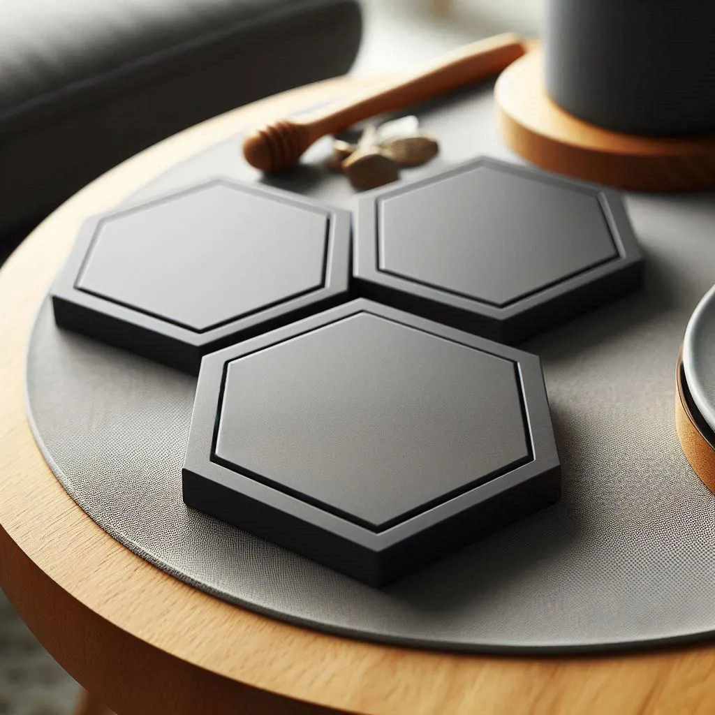 Hexagonal Design Coasters – Easy-to-Print Drink Mats | 3D models ...