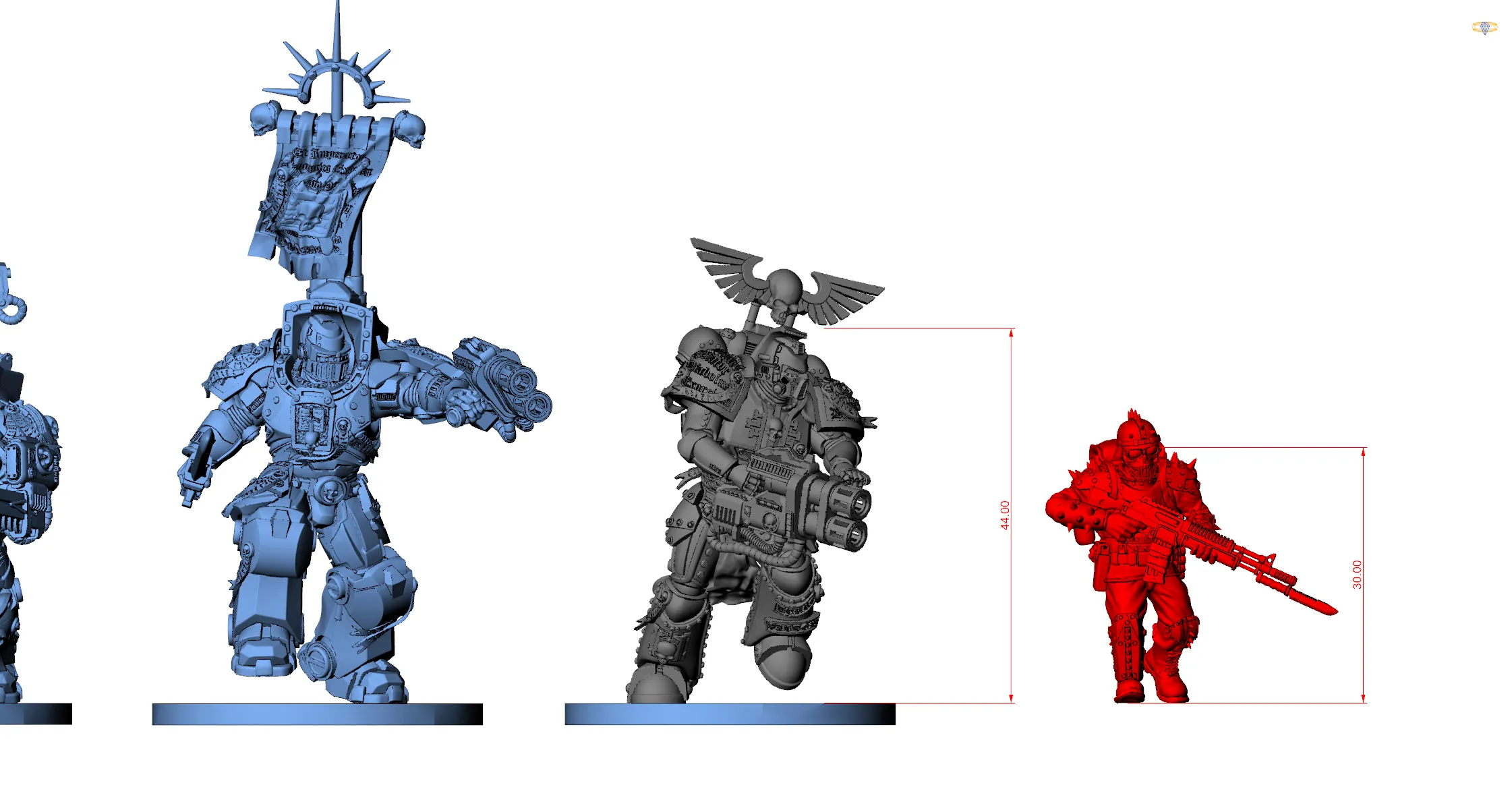 Characters & Creatures STL Download - Steel Sentinel 6by Silent Gil