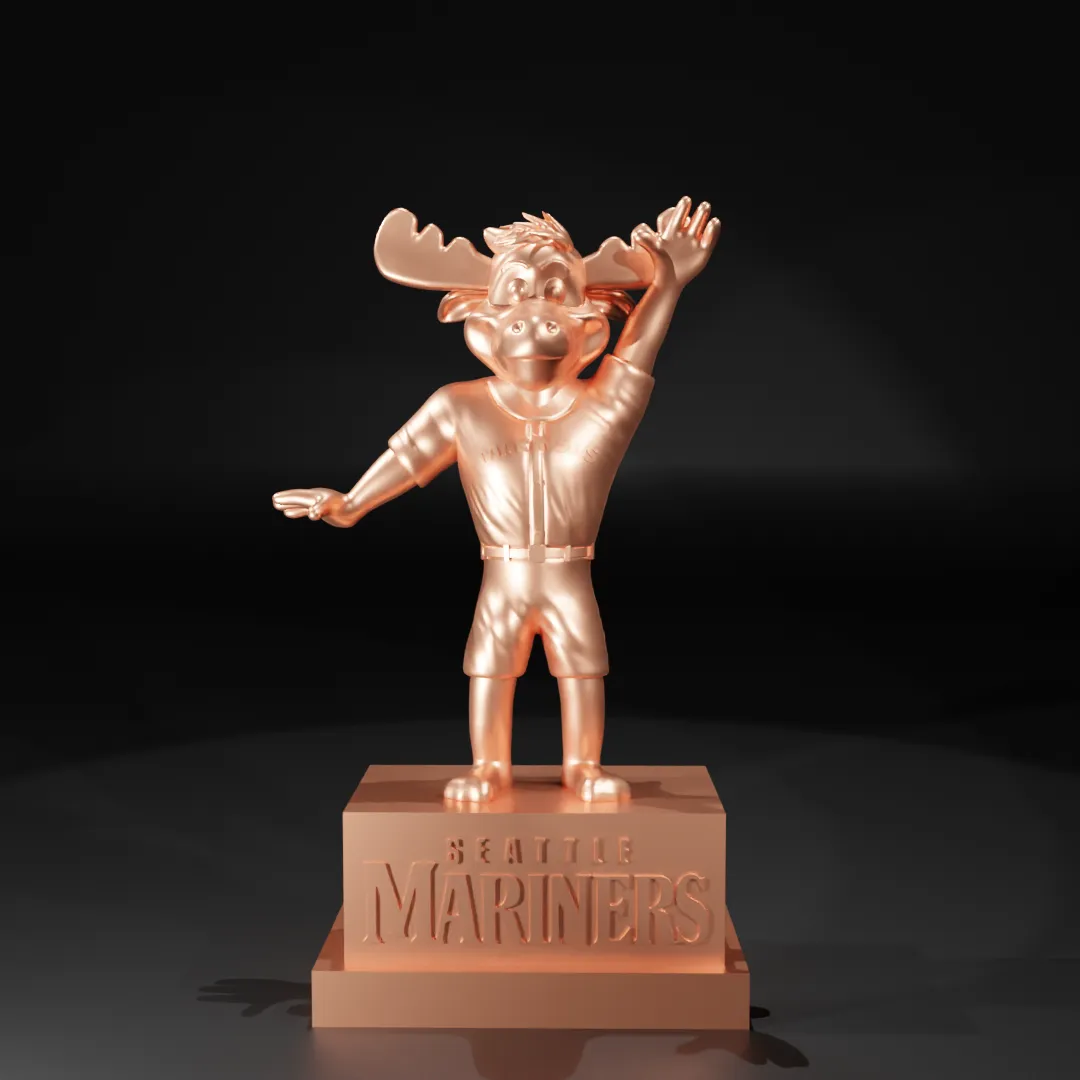 MLB - SEATTLE MARINERS BASEBALL MASCOT STATUE - 3D PRINT | 3D models ...