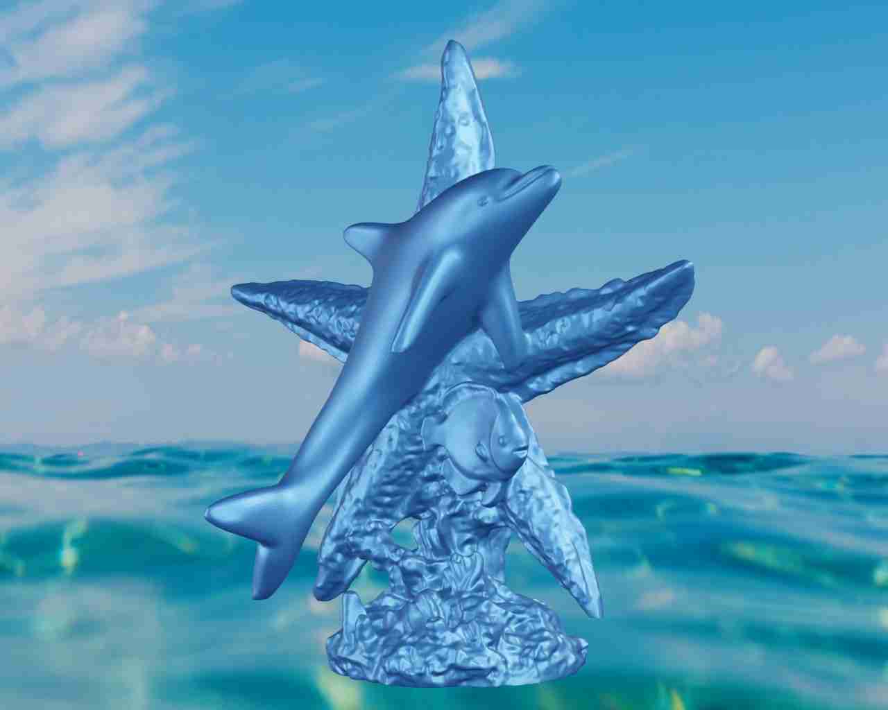 Dolphin star | 3D models download | Creality Cloud