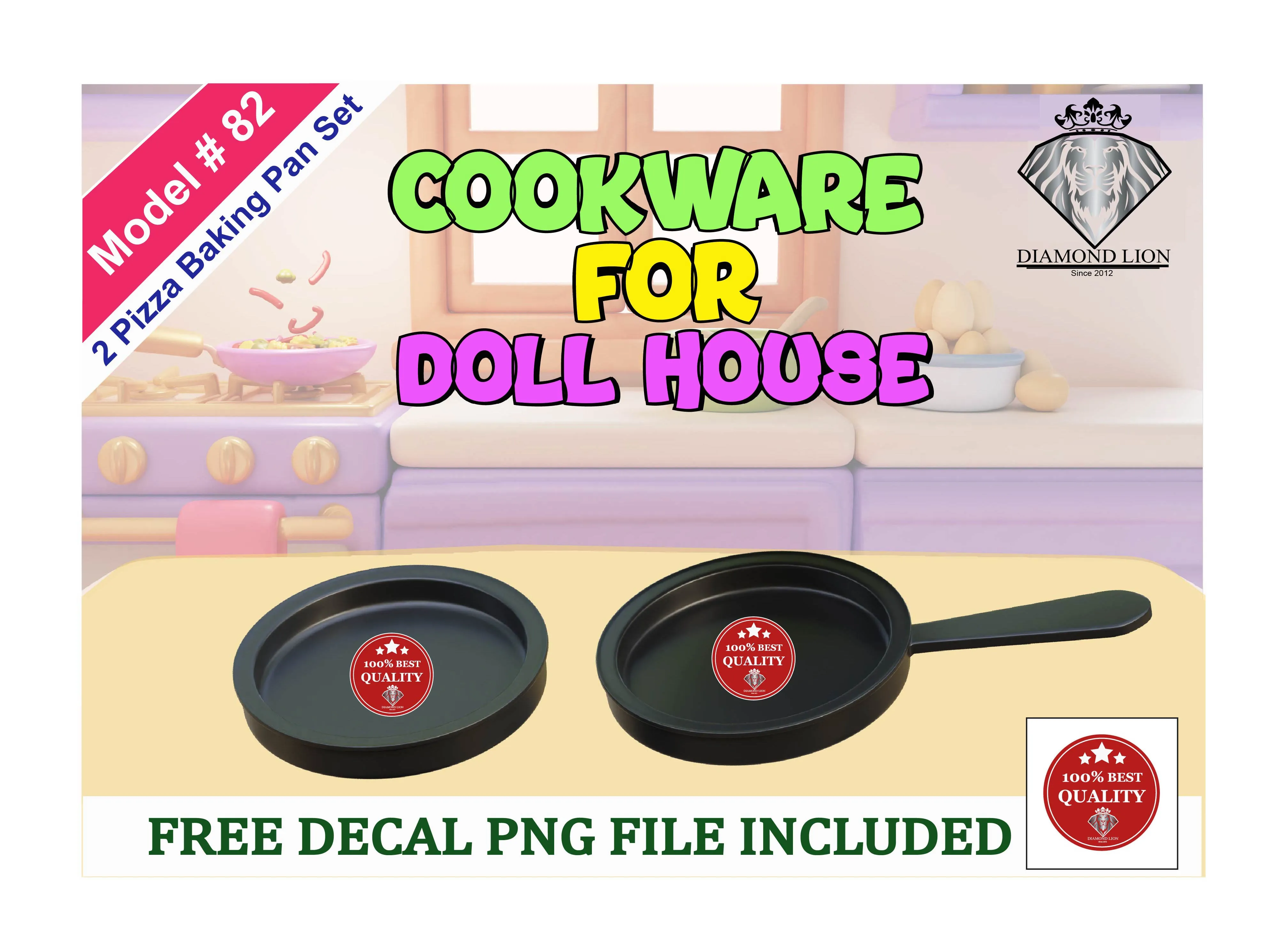 Free Other STL Download - 2 Different Style Pizza Baking Pan Setby ...