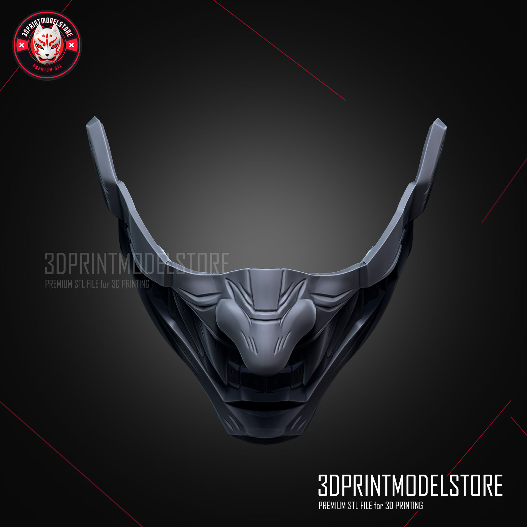 Ninja Kamui Mask - Higan Cosplay Oni Samurai | 3D models download ...