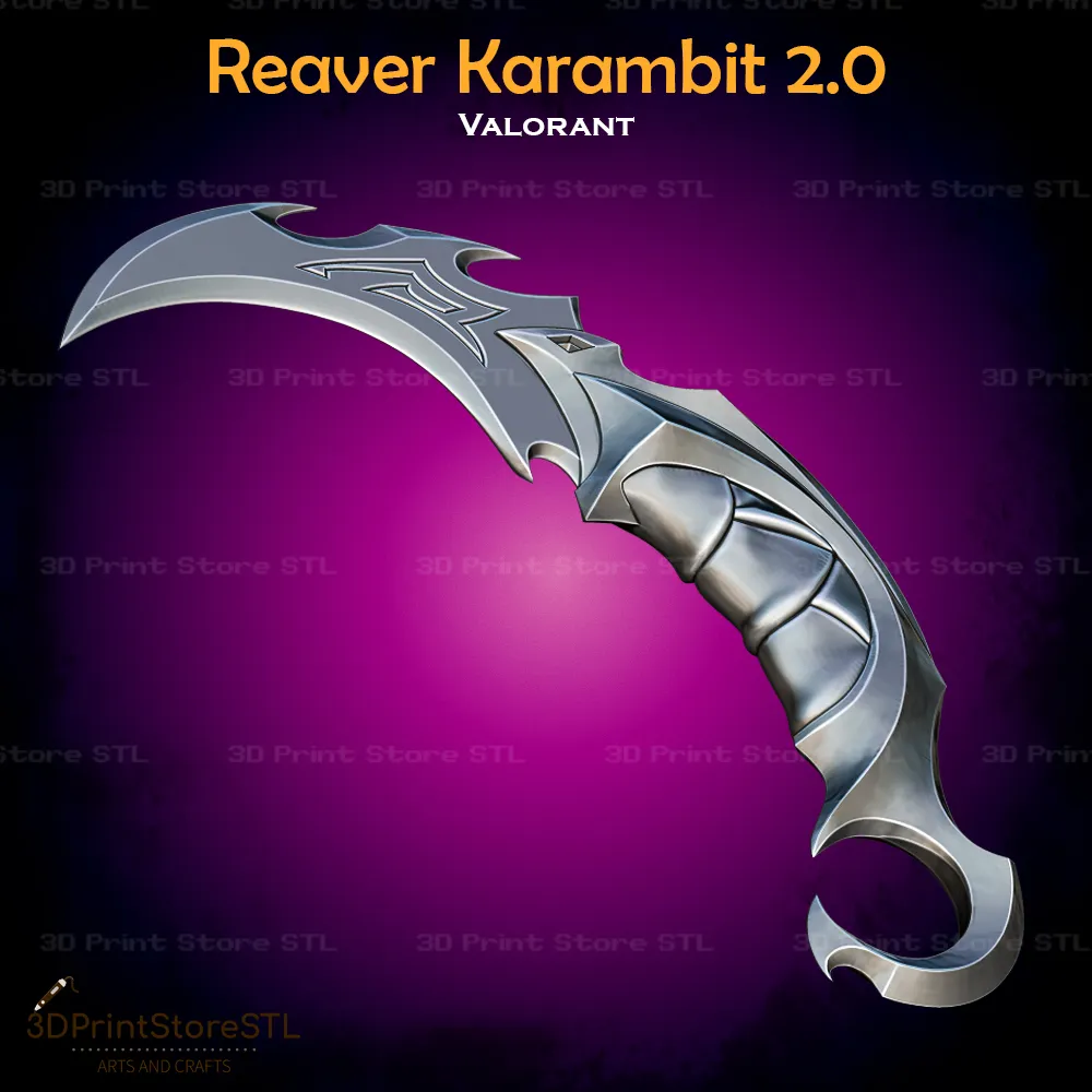 Cosplay STL Download - Reaver Karambit 20 Cosplay Valorant - STL Fileby ...