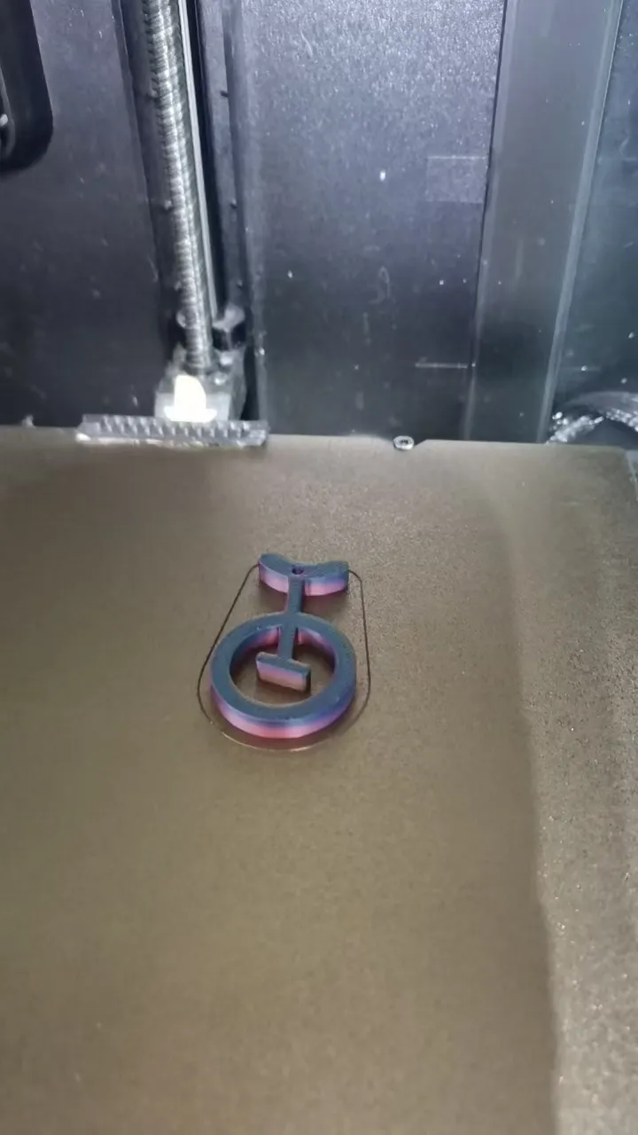 3D Printer Files | 3MF File | Unicycle keychain | Creality Cloud