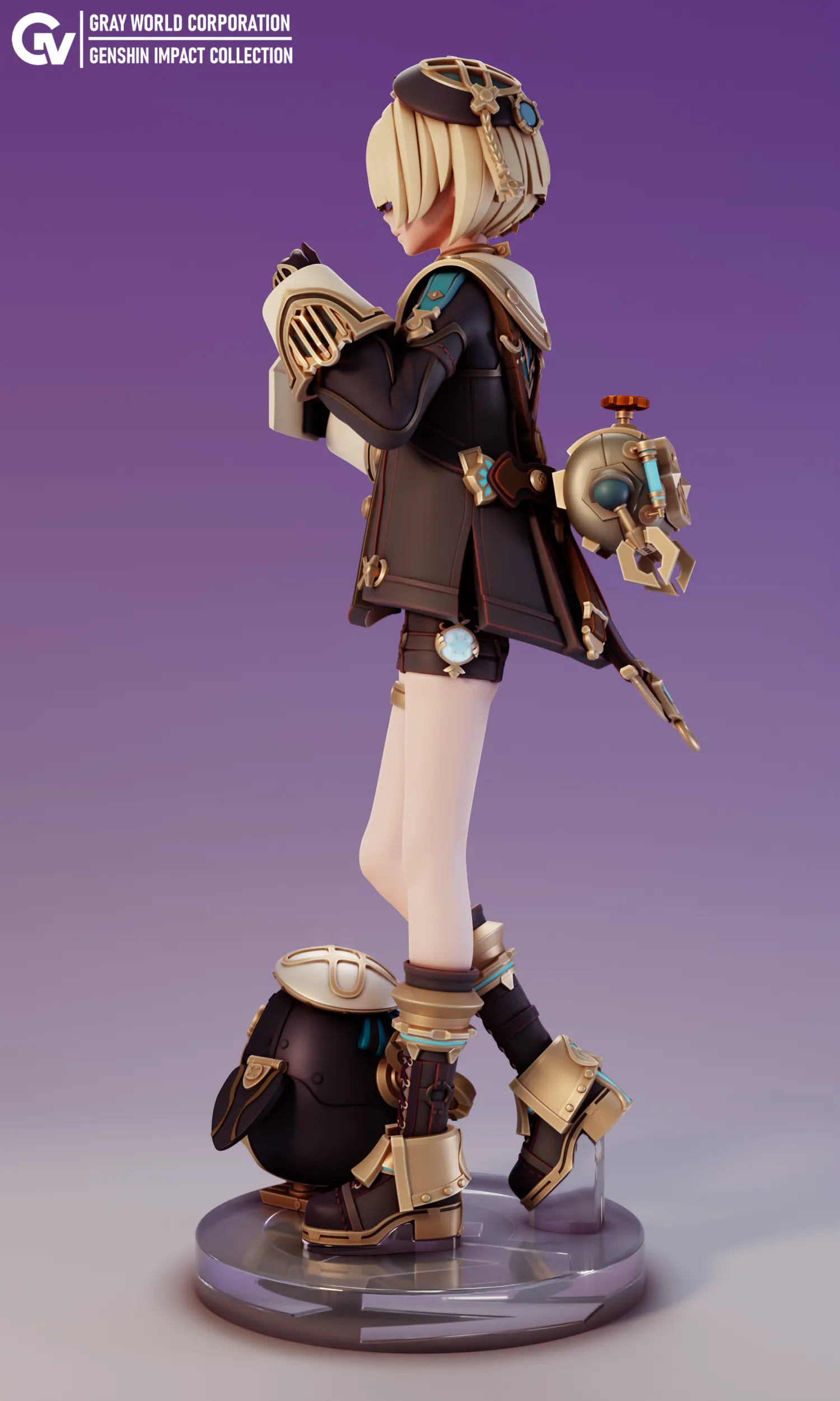 Miniatures STL Download - Freminet | Genshin Impactby Gray World ...