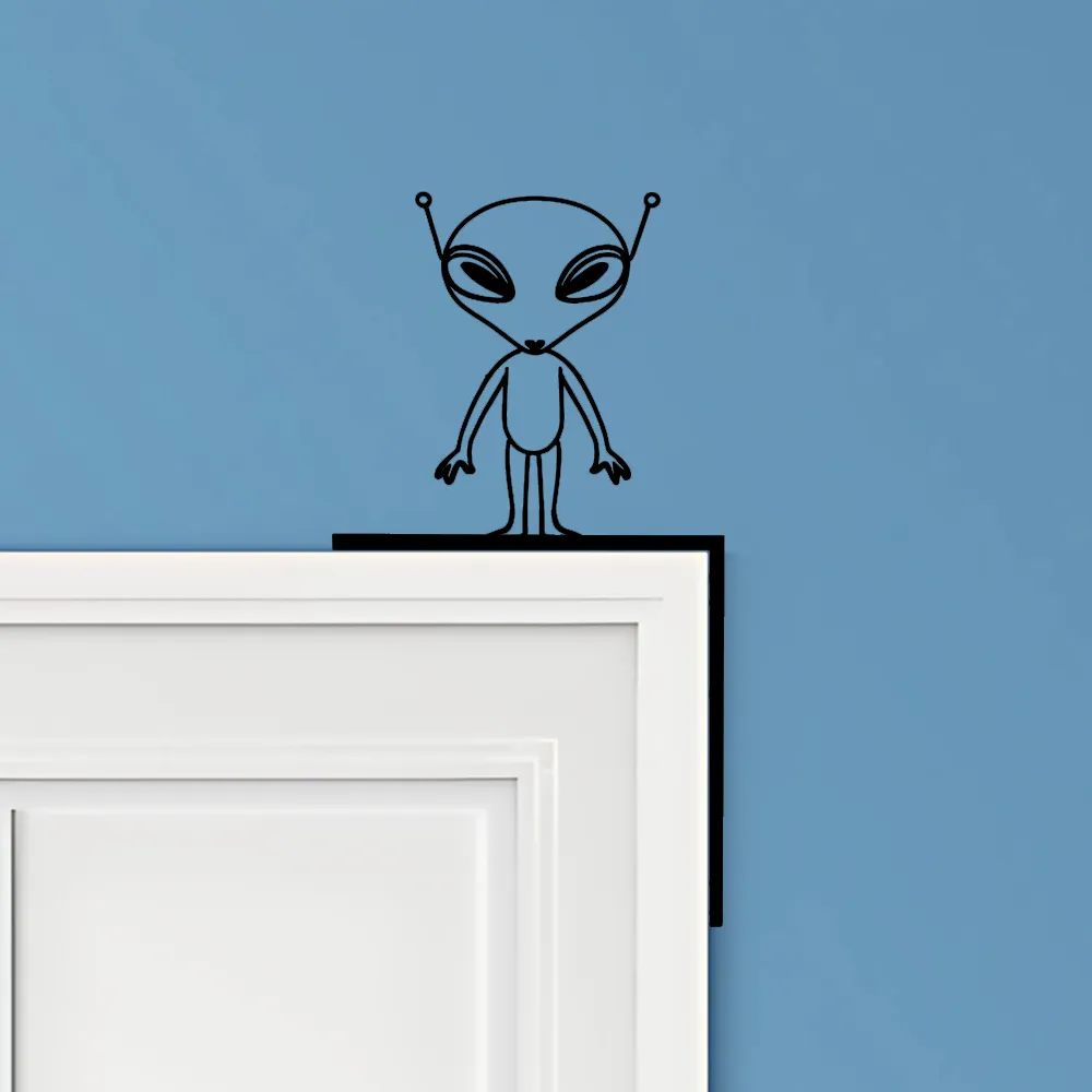 Home Decorations & Ornaments STL Download - Alien Door Corner Decorby OALPO