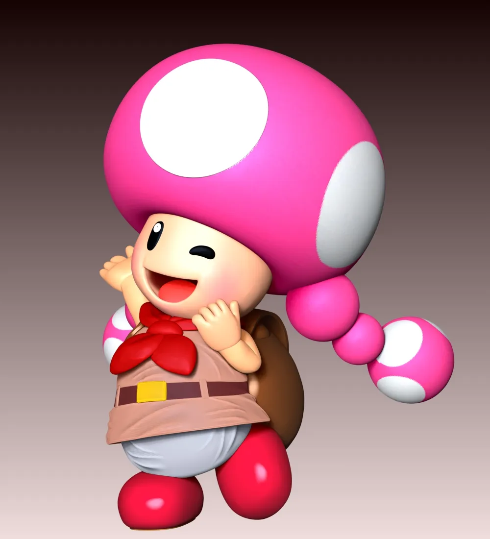 Characters & Creatures STL Download - Toadette - Marioby LoveModels