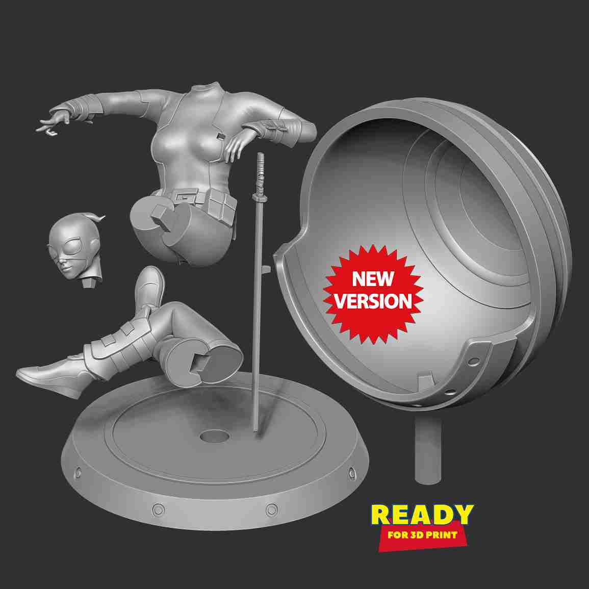 GwenPool Fanart | 3D models download | Creality Cloud