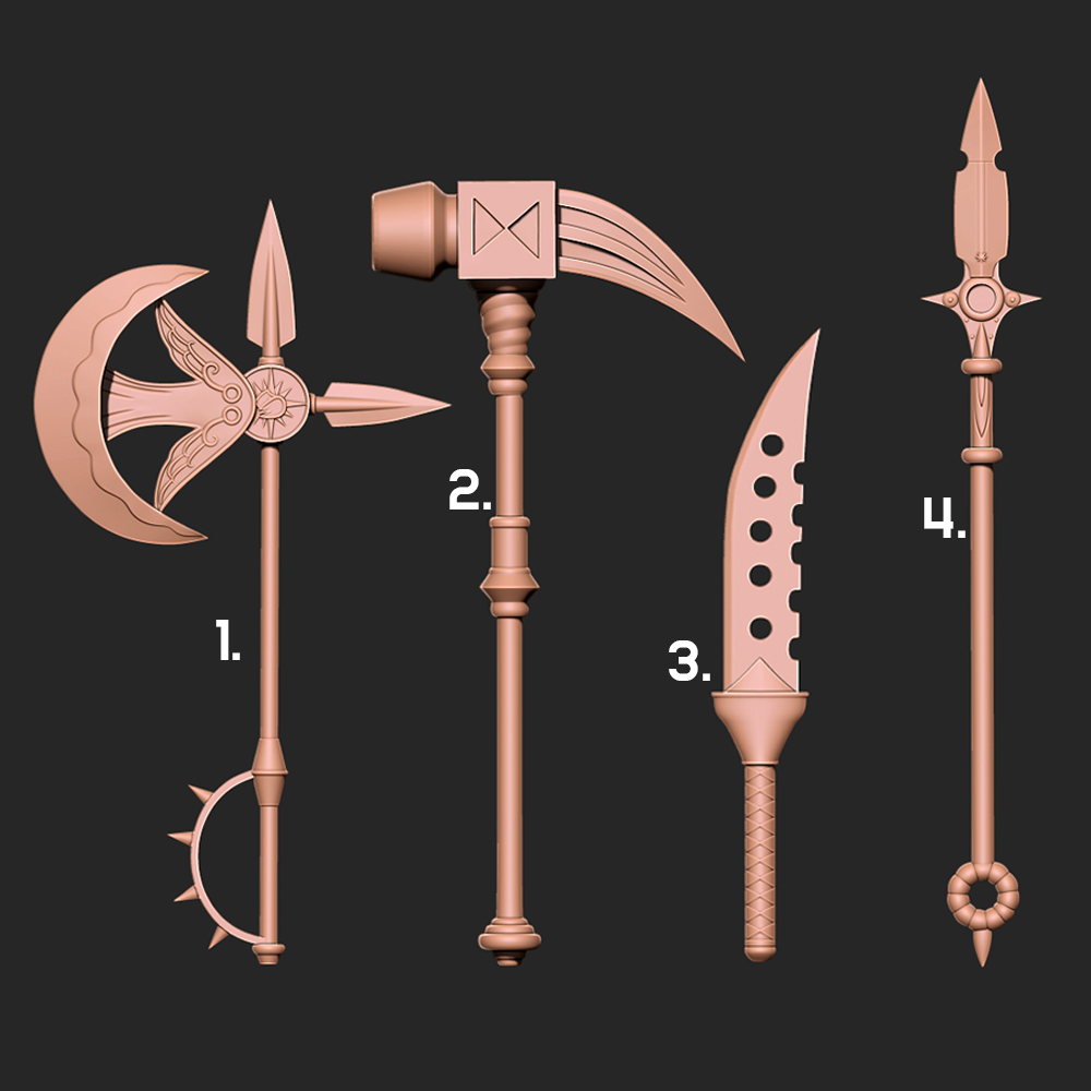 Seven Deadly sins - Weapons Collection 3d print model | 3D models ...
