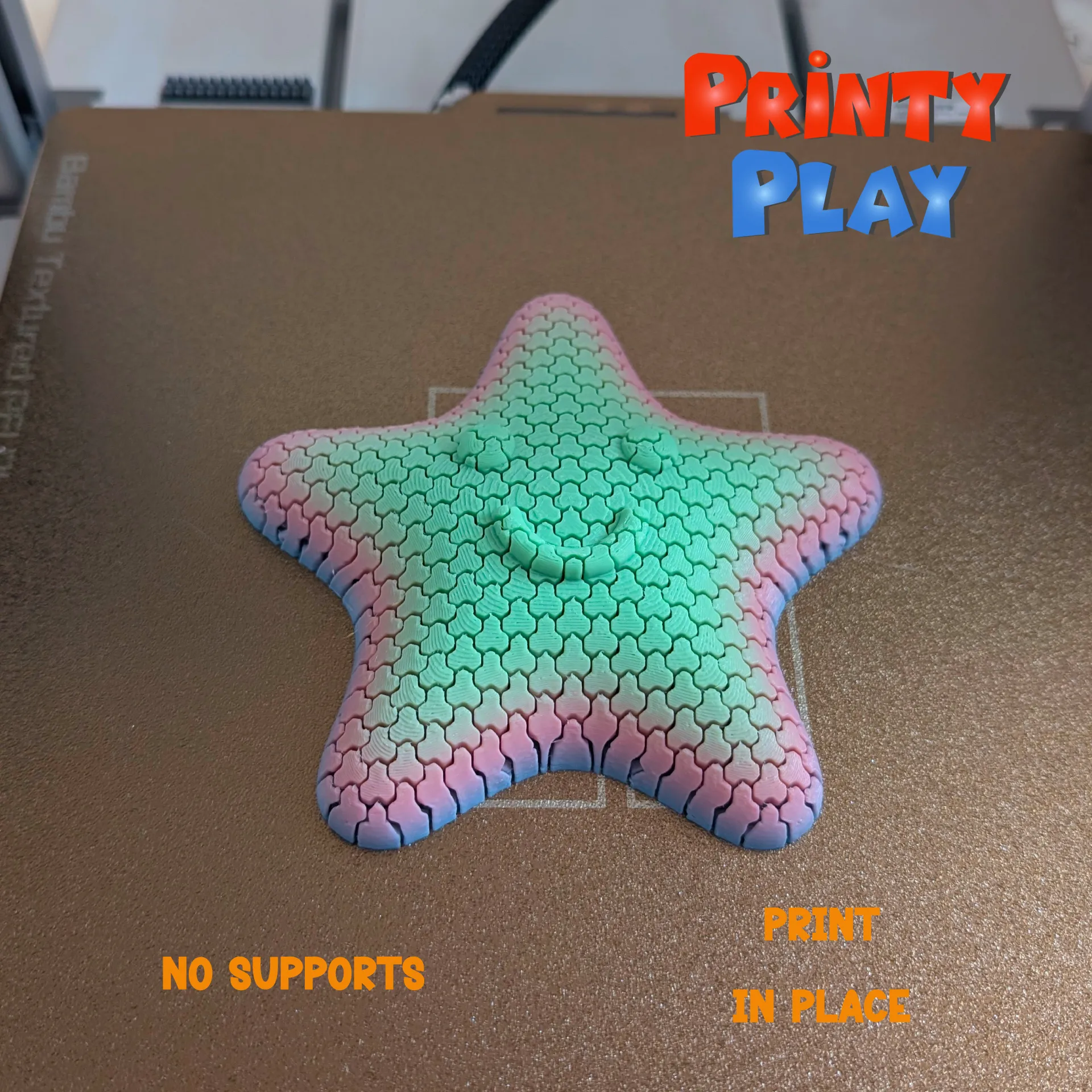 3D Printer Files | 3MF File | Flexi playful star | Creality Cloud