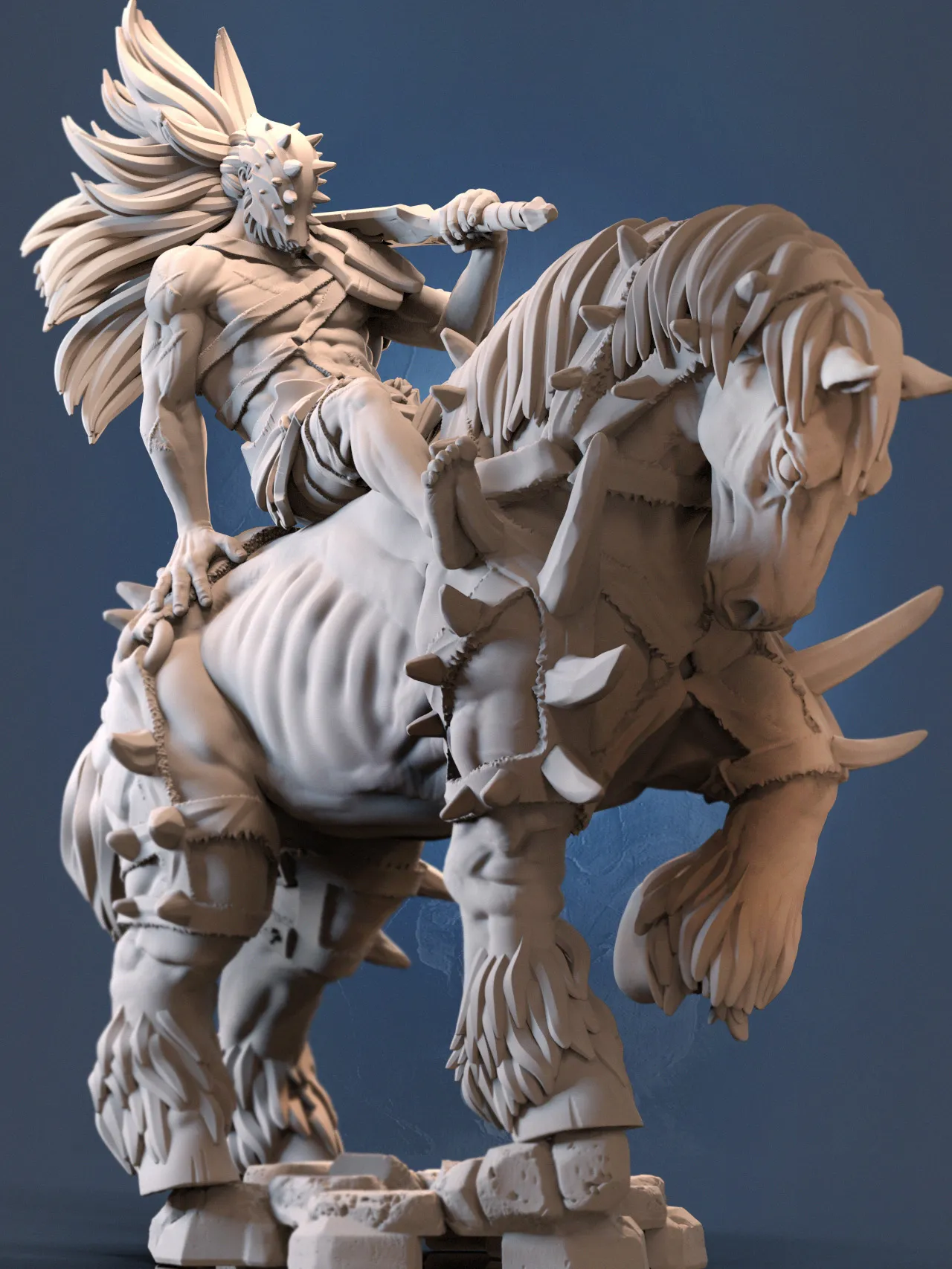 Characters & Creatures STL Download - War Rider ( Four Horsemen )by ...