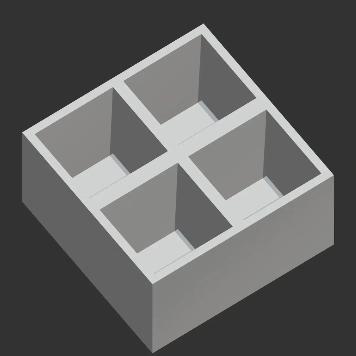 4 section box Absolutely free | 3D models download | Creality Cloud