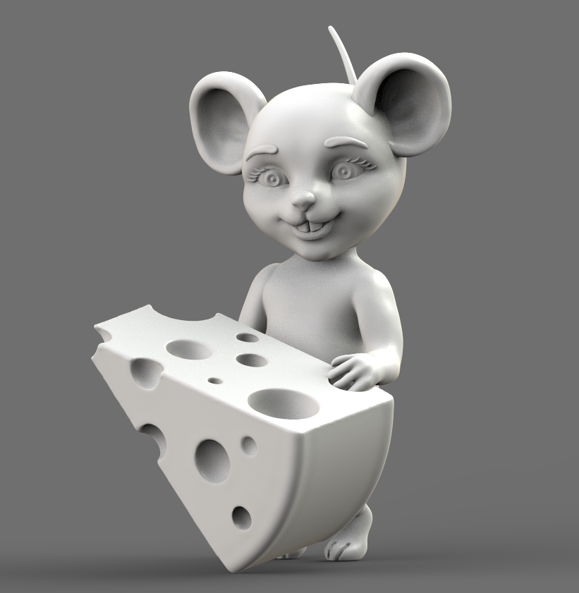 Mouse with cheese | 3D models download | Creality Cloud