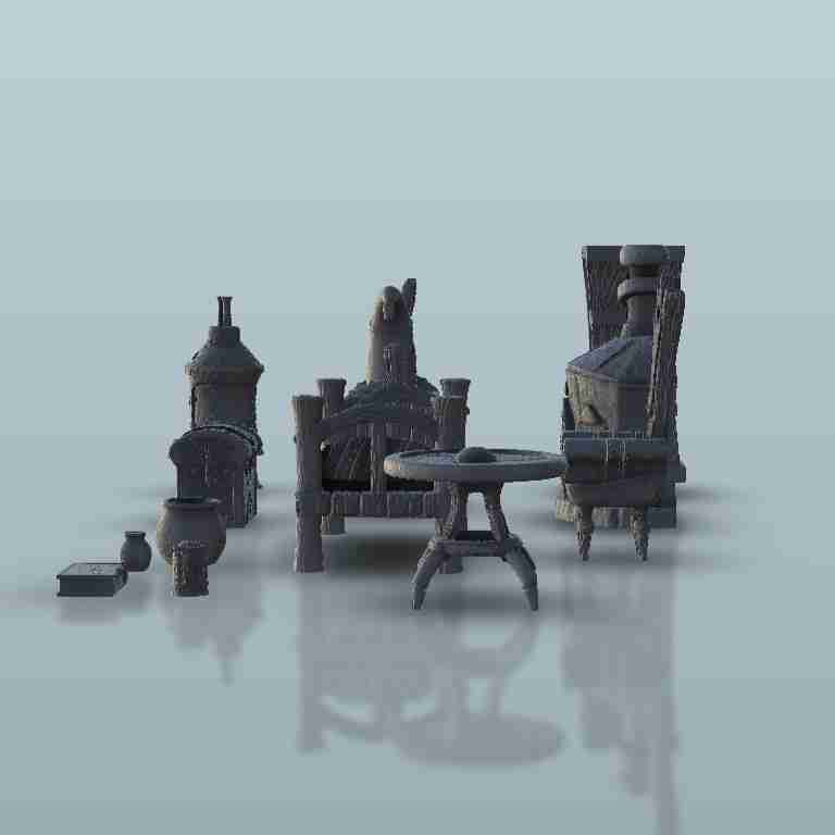 Medieval interior set - miniatures warhammer terrain scenery | 3D models download | Creality Cloud