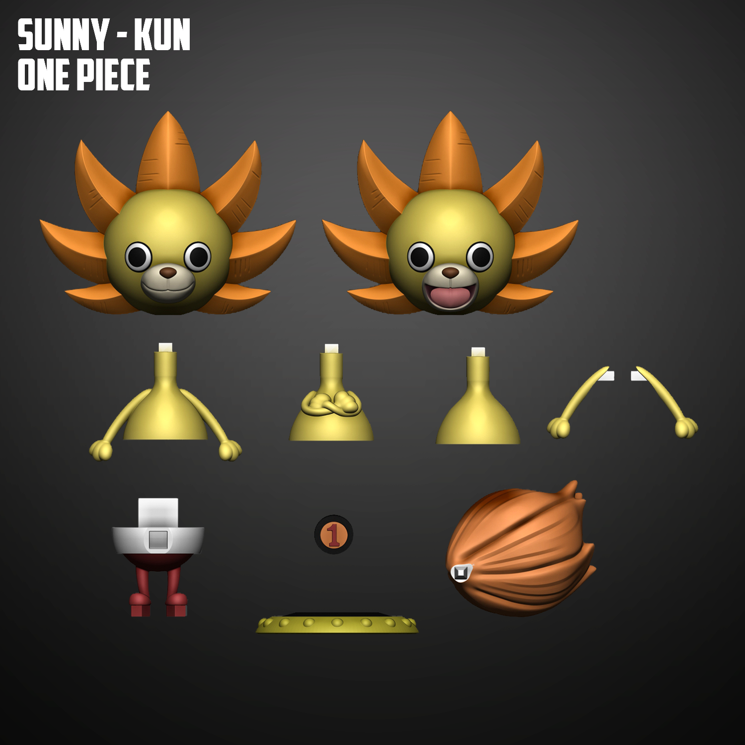 Sunny-Kun / One Piece | 3D models download | Creality Cloud
