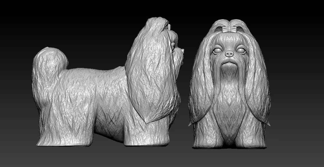 Characters & Creatures STL Download - Maltese dog model - 3D printby ...