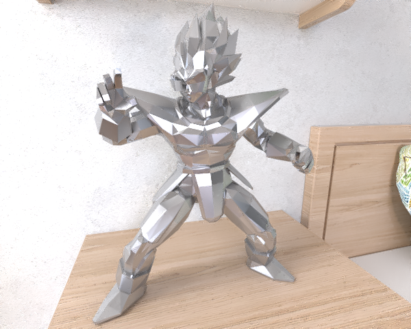 Vegeta Lowpoly Low Poly | 3D models download | Creality Cloud