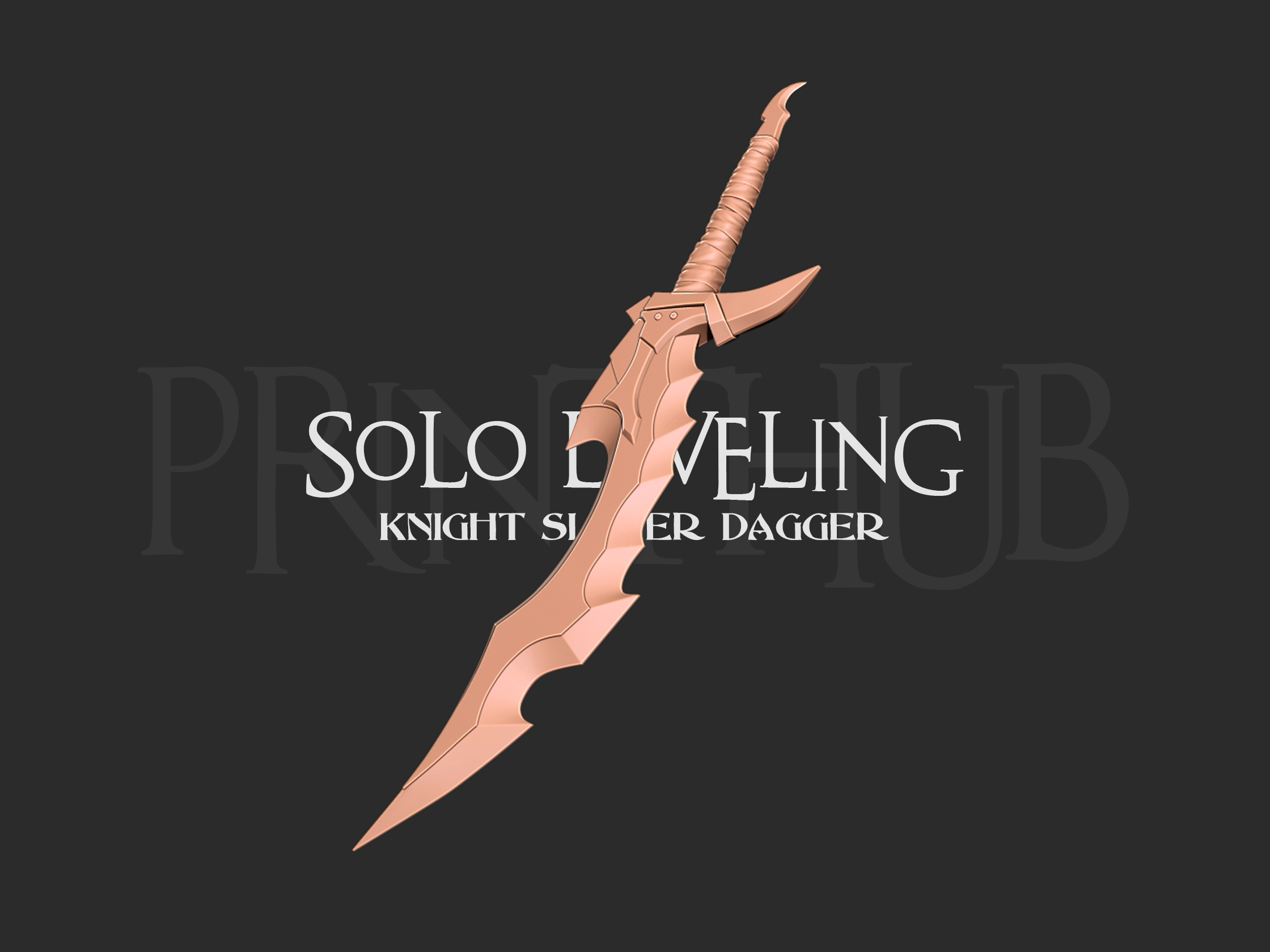 Solo Leveling - Knight Slayer Dagger Cosplay | 3D models download ...