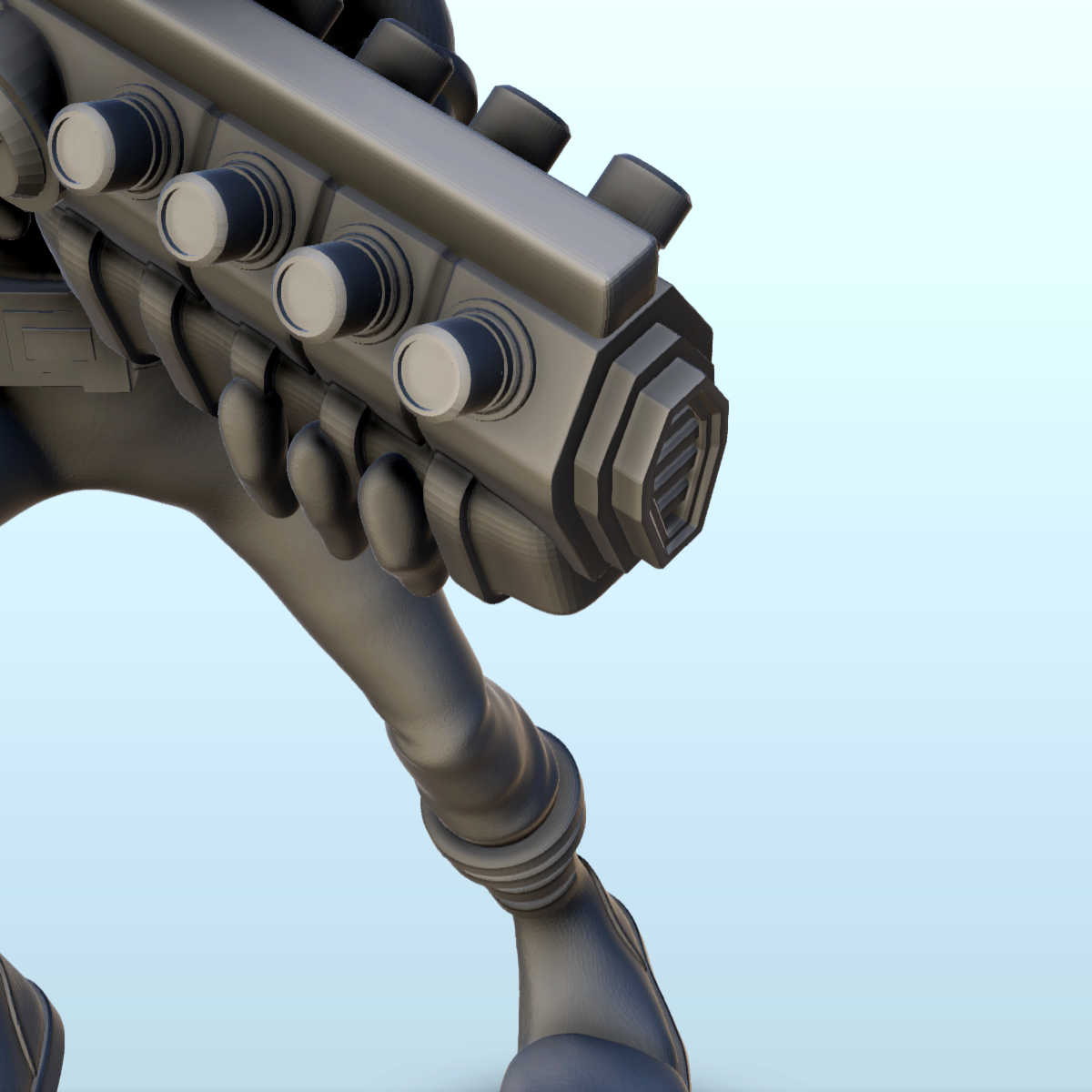 Alien with laser assault rifle (12) (+ pre-supported version | 3D ...