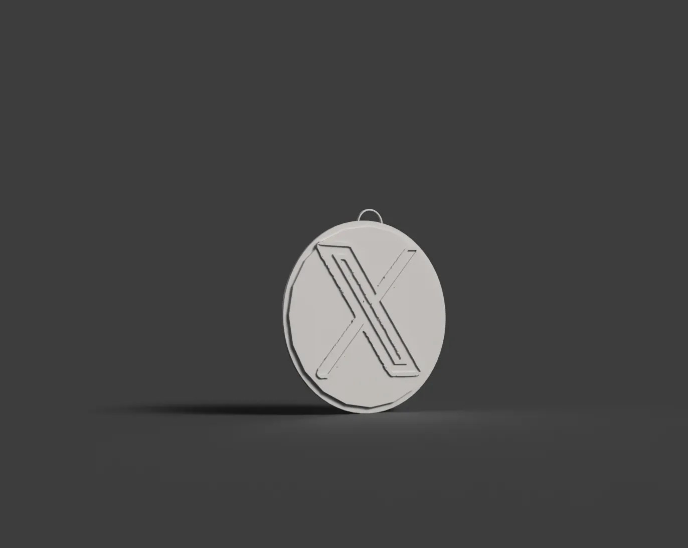 3D Printer Files | 3MF File | X (Twitter) Logo Keychain | Creality Cloud