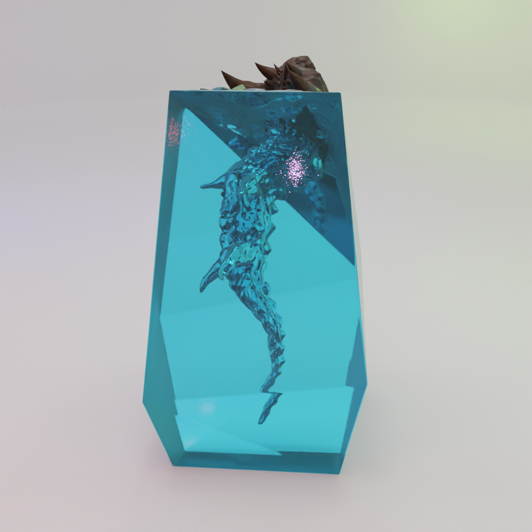 Sea Monster Diorama for Clear Resin 3D Print | 3D models download ...