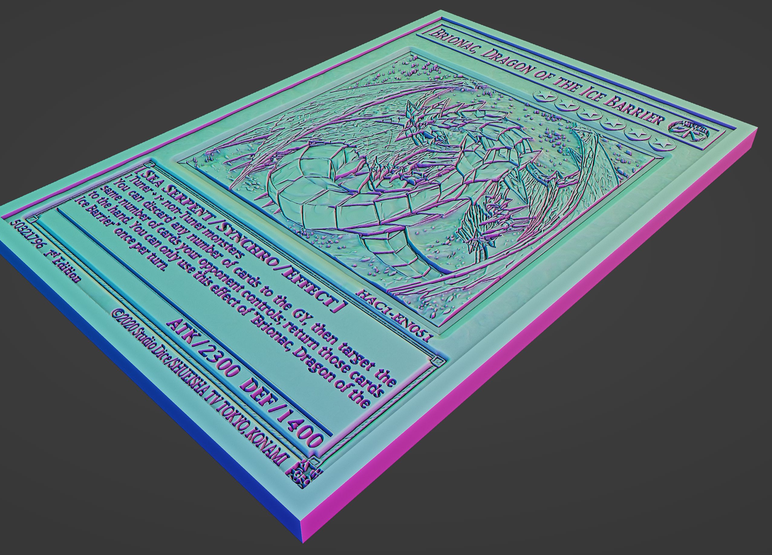 Brionac, Dragon of the Ice Barrier - yugioh | 3D models download ...