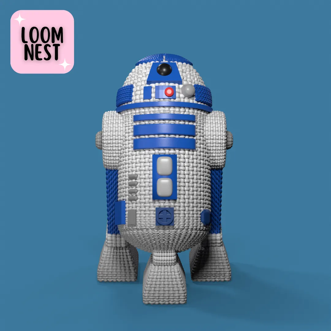 Characters & Creatures STL Download - R2-D2 KNITTED - CROCHET - 3MF ...