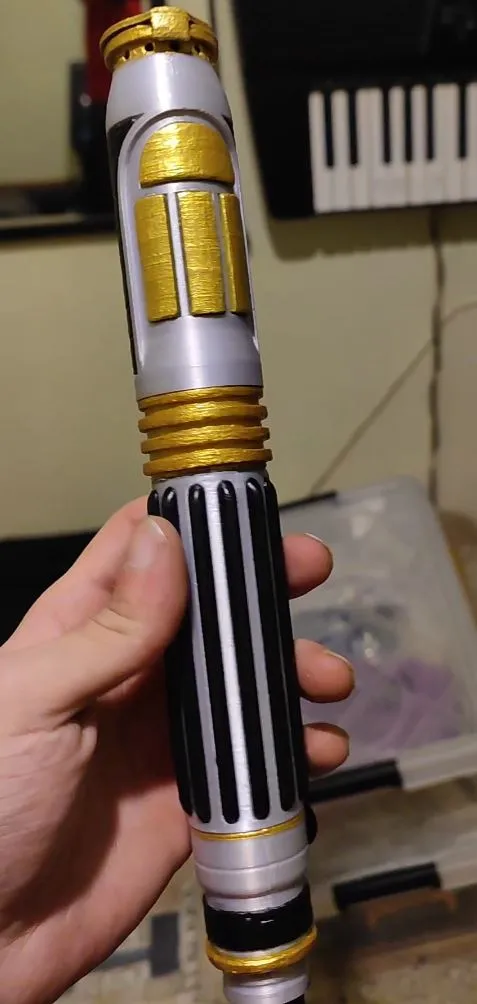 Cosplay STL Download - Mace Windu Collapsible Light Saber with Lightsby ...