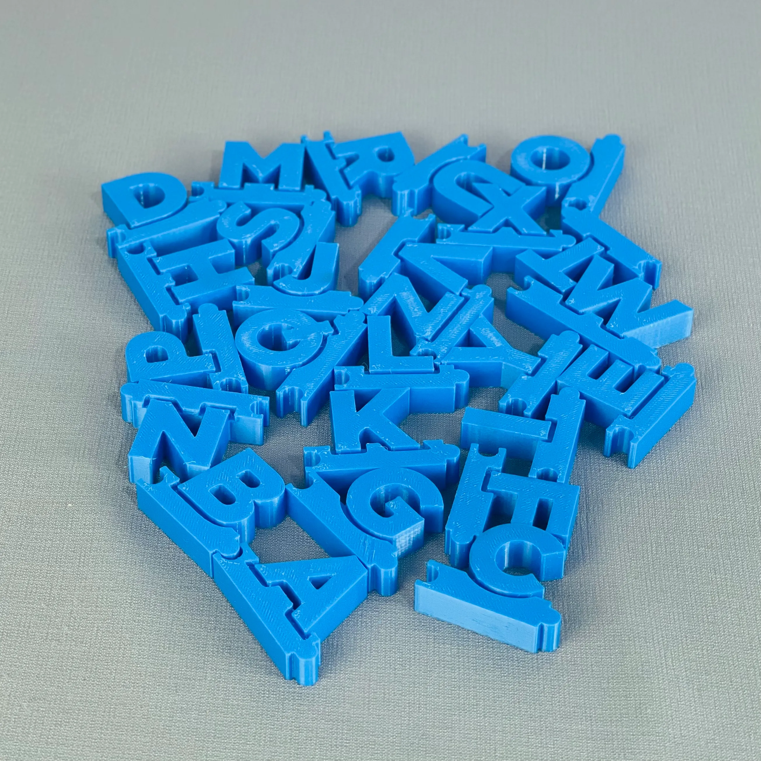 3D ALPHABET FOR KIDS - CONNECTABLE LETTERS. | 3D models download ...