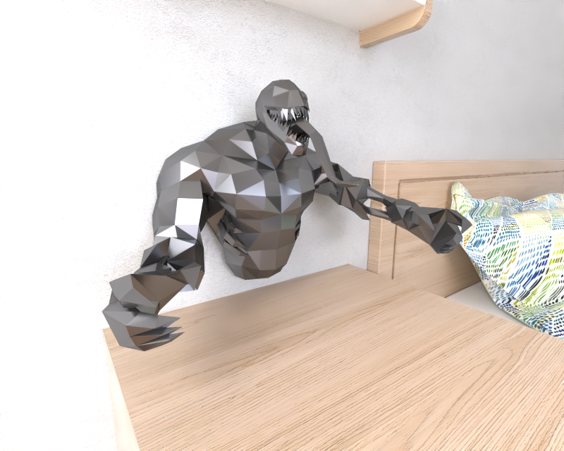 Venom Wall Lowpoly Low poly | 3D models download | Creality Cloud