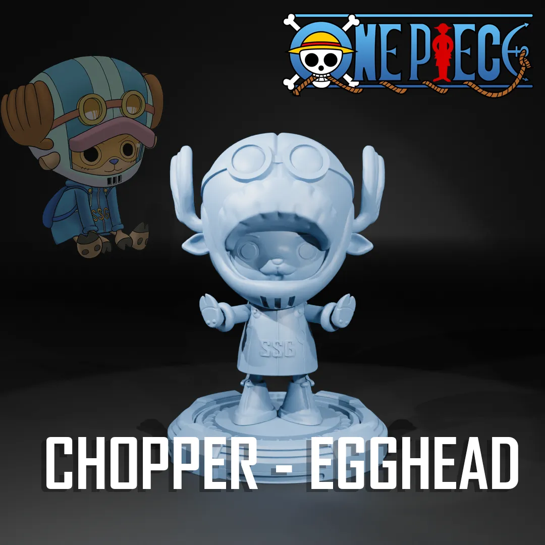Characters & Creatures STL Download - CHOPPER EGGHEAD - ONE PIECE ...