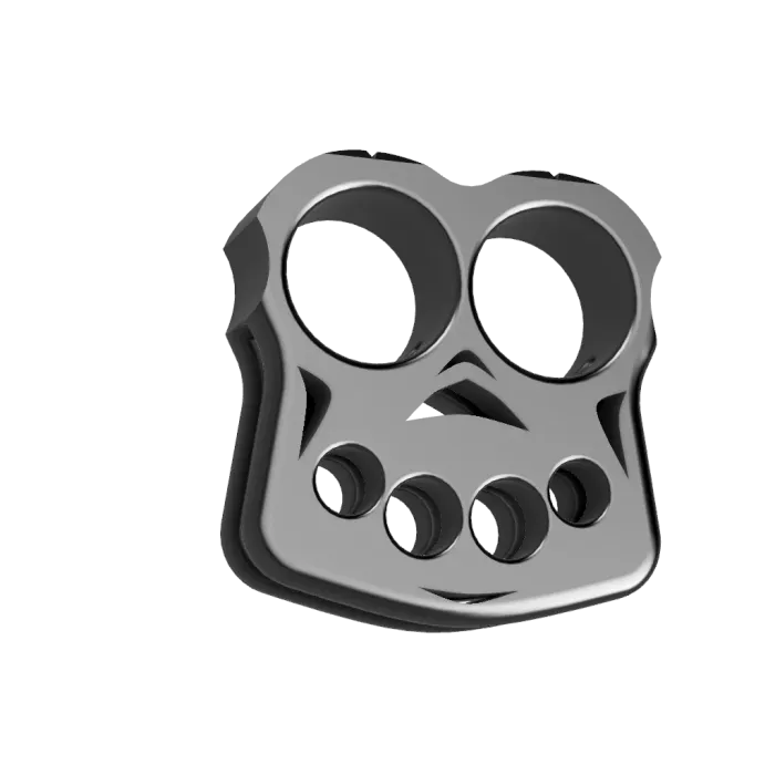 2 Finger Knuckle Duster Brass Knuckles with belt attachment | 3D models ...