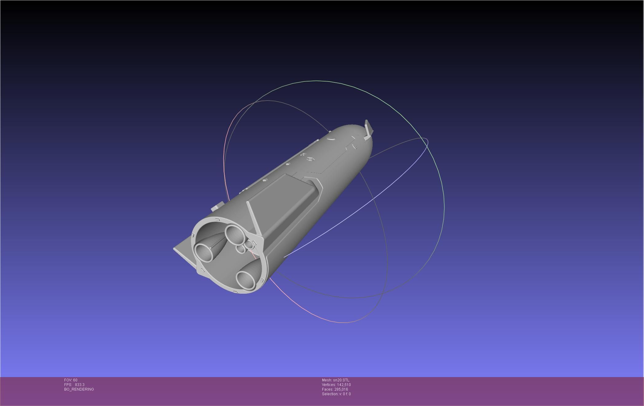 Space X Starship SN20 Printable Model | 3D models download | Creality Cloud