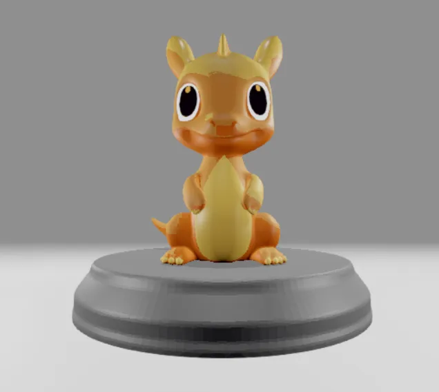 Characters & Creatures STL Download - Cute Little Dragonby Cad Kings