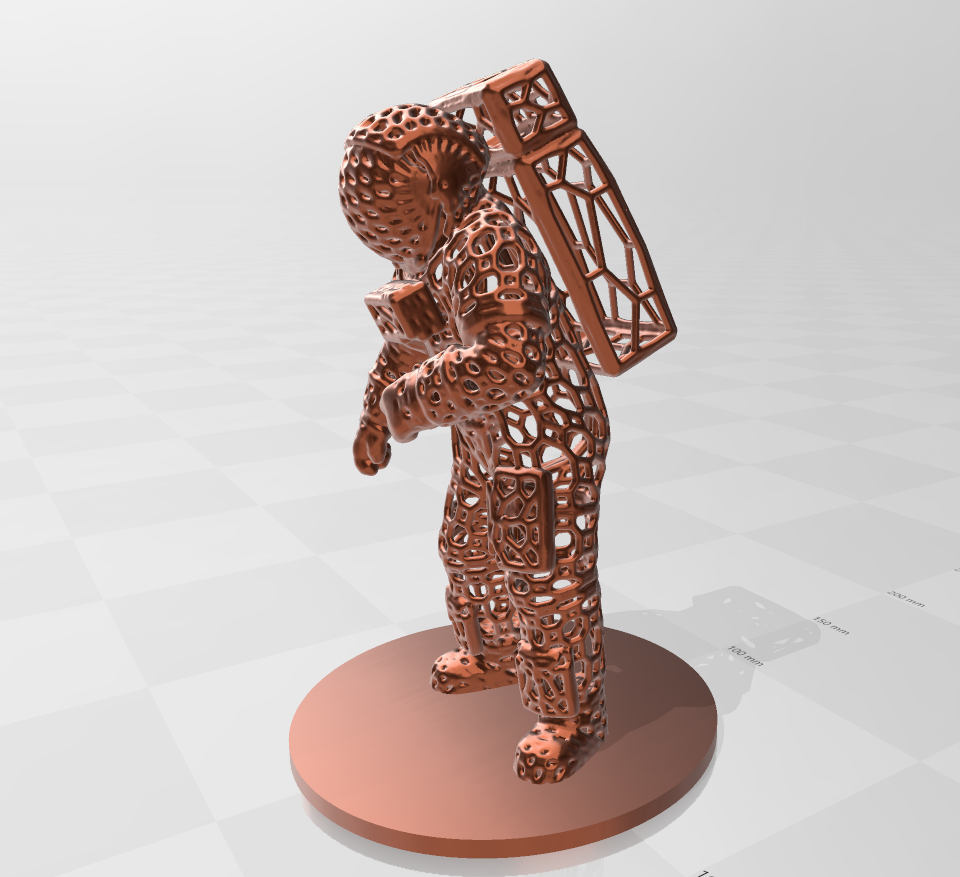Spaceman Voronoi | 3D models download | Creality Cloud