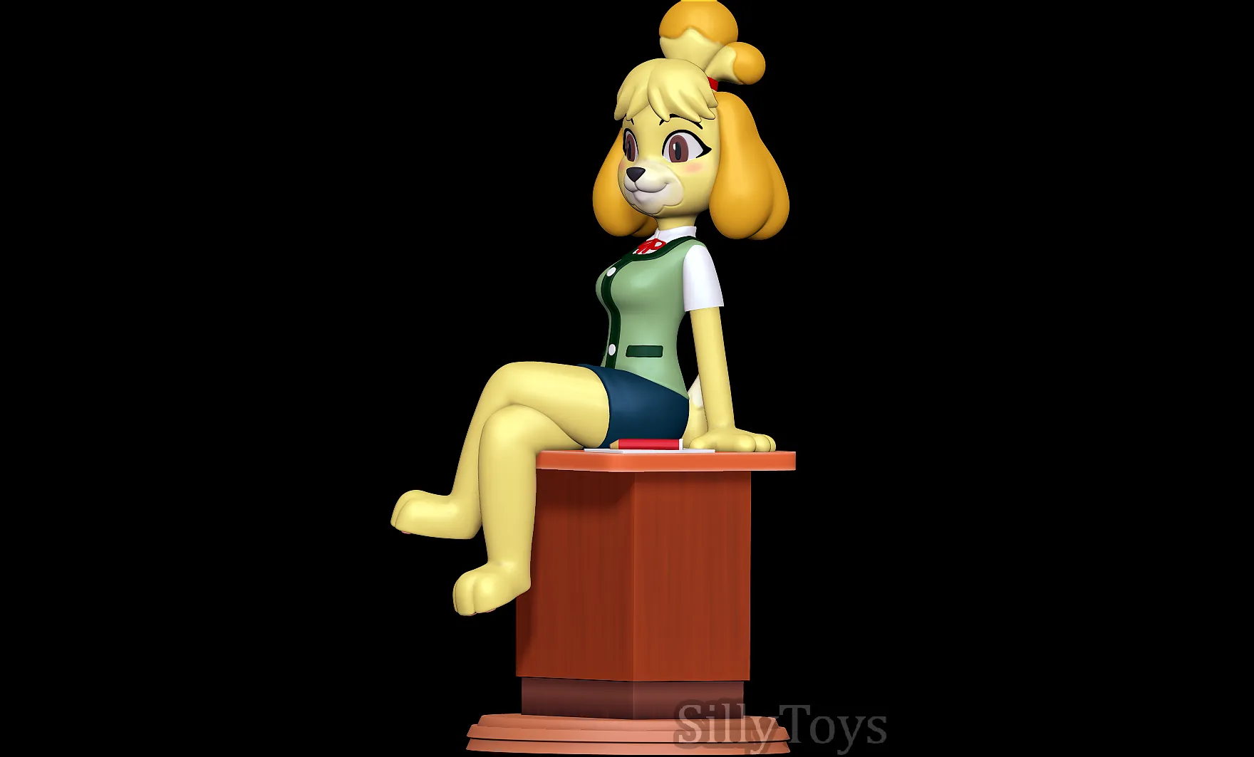 Characters & Creatures STL Download - isabelle - Animal Crossingby ...