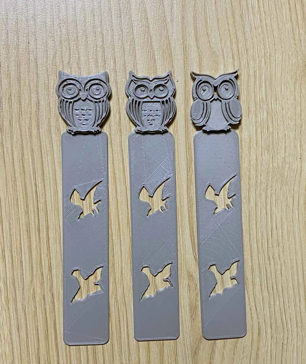 Stationery & Learning Tools STL Download - Owl Bookmark Setby Ellen Jo