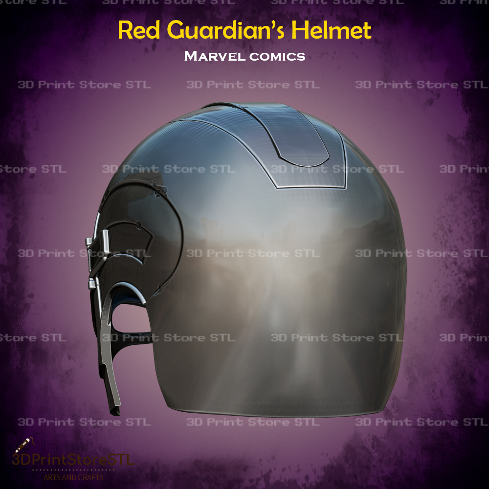 Red Guardian Helmet Cosplay Marvel Comics - STL File | 3D models ...
