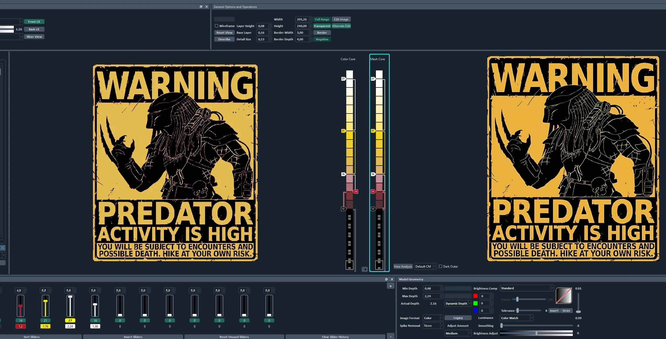 3D Printer Files | 3MF File | Predator Hueforge - Warning Predator ...
