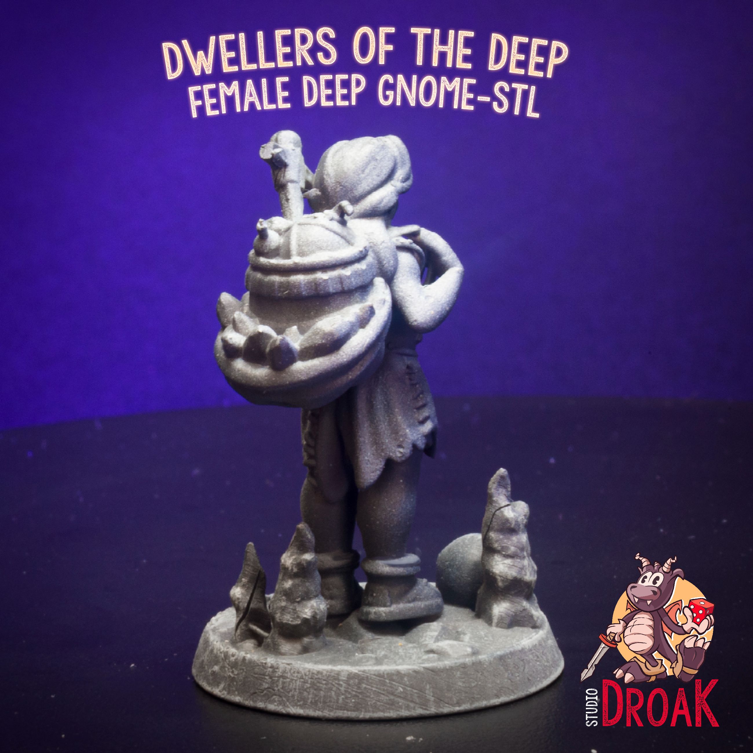 Deep Gnome var1 - Dwellers of the Deep | 3D models download | Creality ...