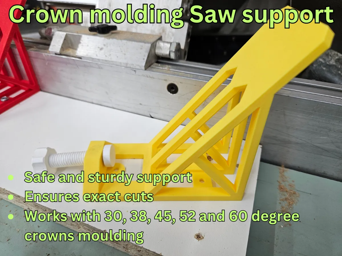 3D Printer Files | 3MF File | Crown Molding Miter saw supports ...