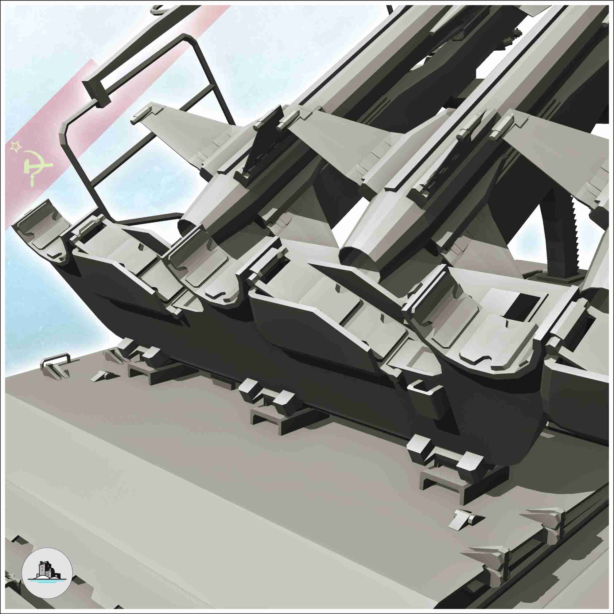 Russian Soviet 2K12 Kub SA-6 Gainful SAM mobile air-defense | 3D models ...