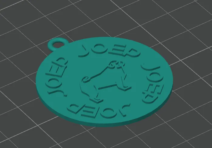 3D Printer Files | 3MF File | Dog tag pug | Creality Cloud