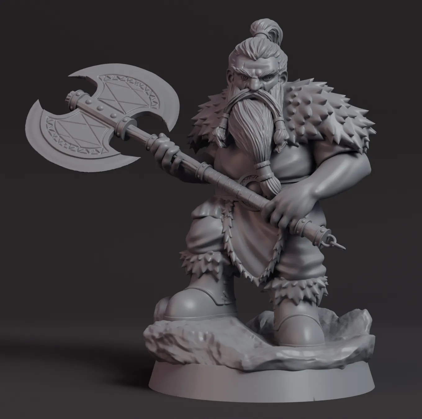 Dwarf RPG Miniature | 3D models download | Creality Cloud