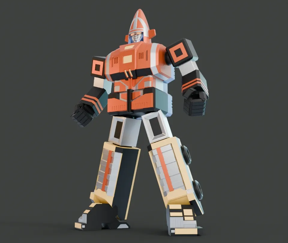 Characters & Creatures STL Download - Super Sentai Goggle V Robo Statue ...