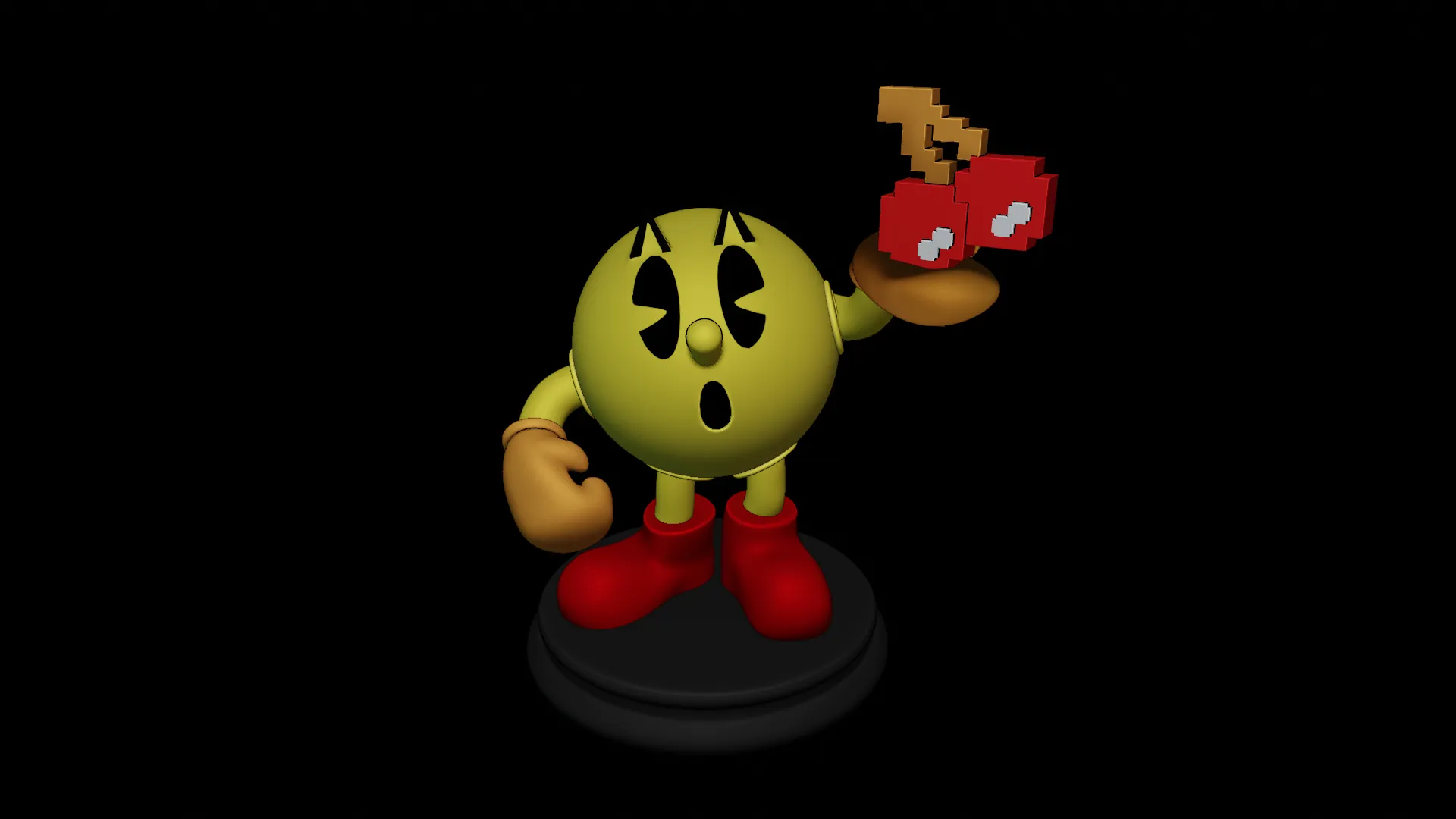 Characters & Creatures STL Download - PAC MANby Jlo3d