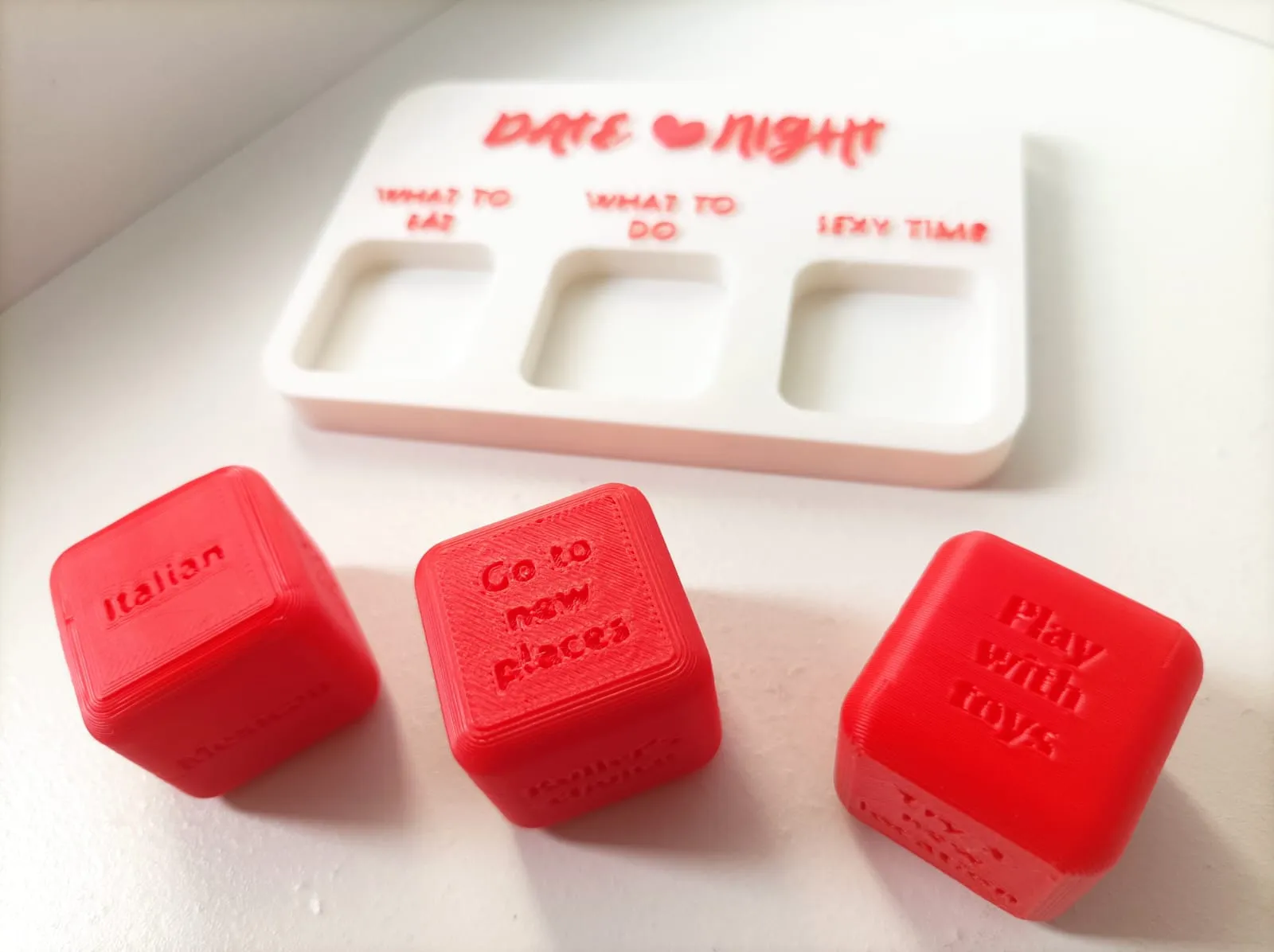 Board Games & Card Games STL Download - Activity dice for couplesby Valar Forge