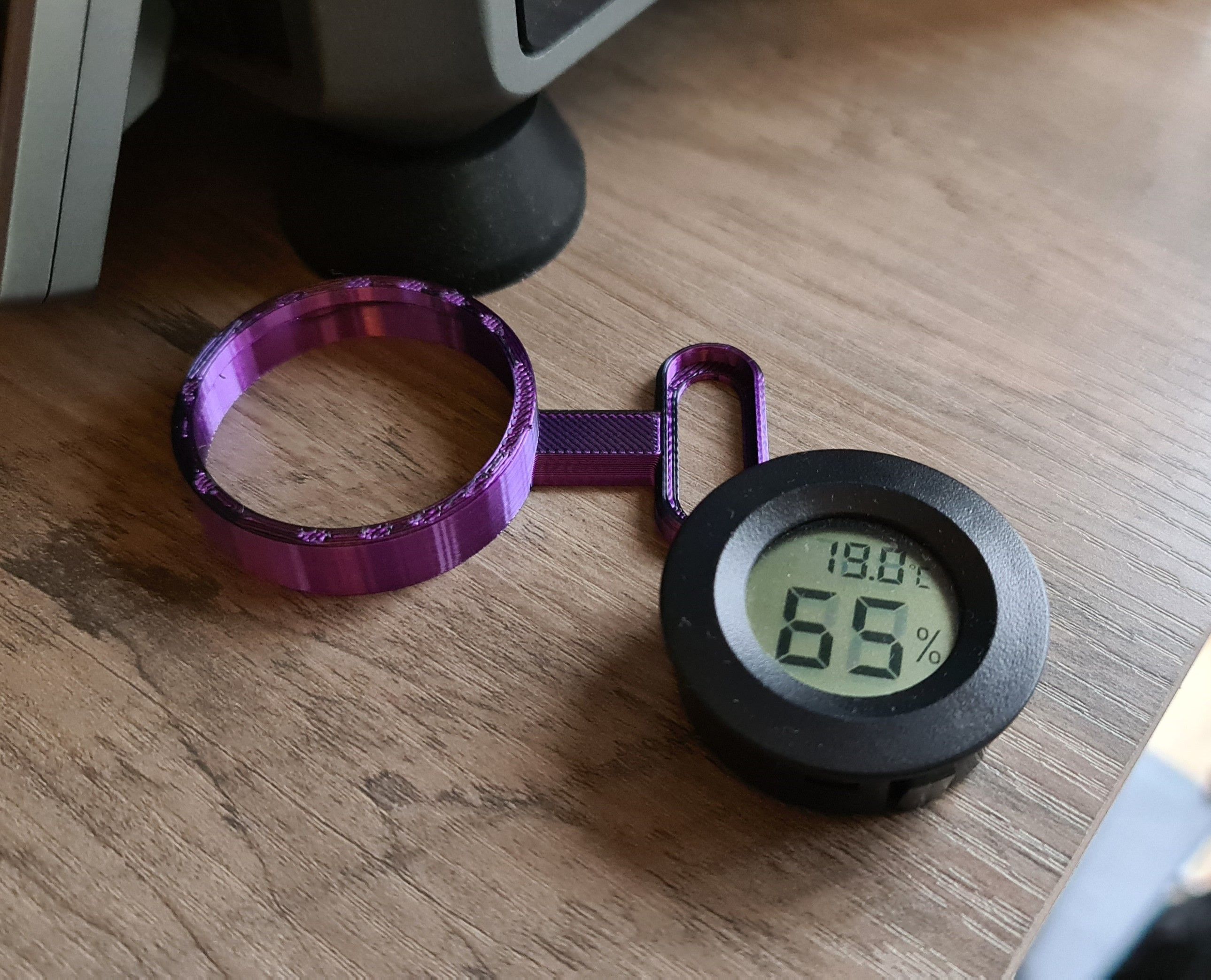 K1 and K1 Max Hygrometer Humidity Meter Door Handle Mount | 3D models ...