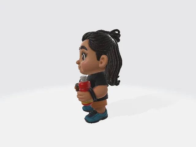 Characters & Creatures STL Download - ARGENTINE TOURIST CHIBI STYLEby ...